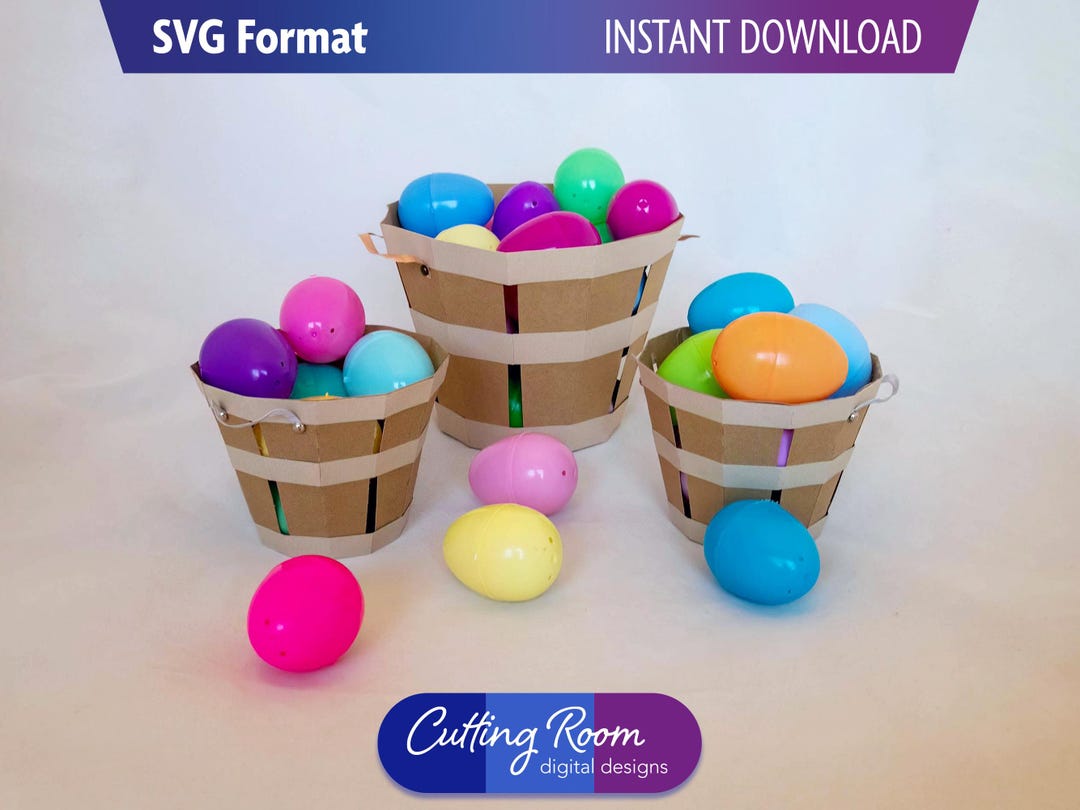 3D Fruit Bushel Basket SVG Template - Paper Apple Harvest Home Decor ...