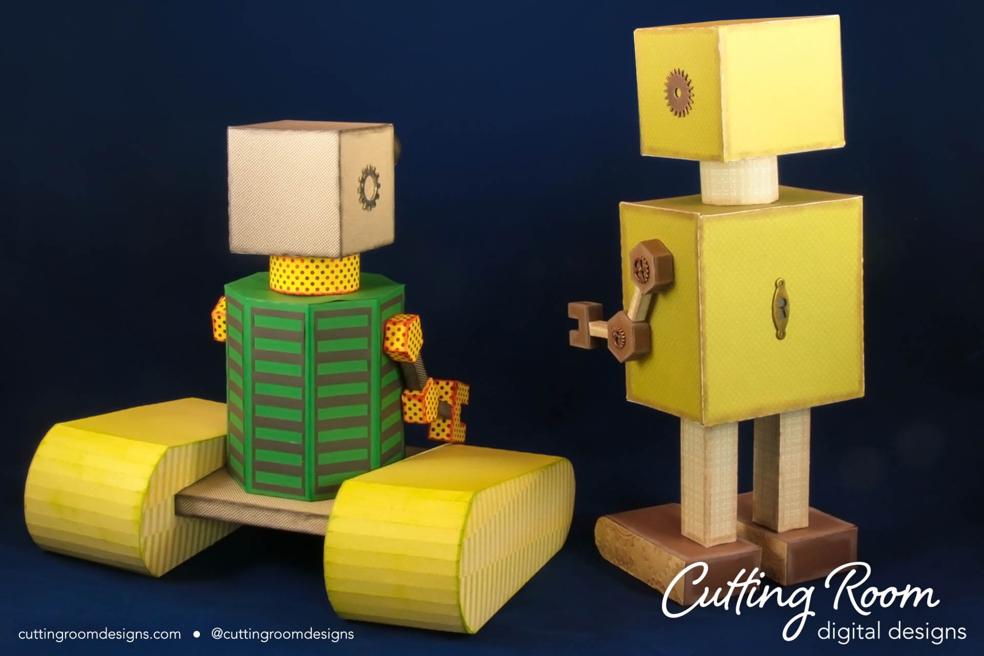 Rolling and Standing Robots Paper Decor - Digital Download SVG - Etsy