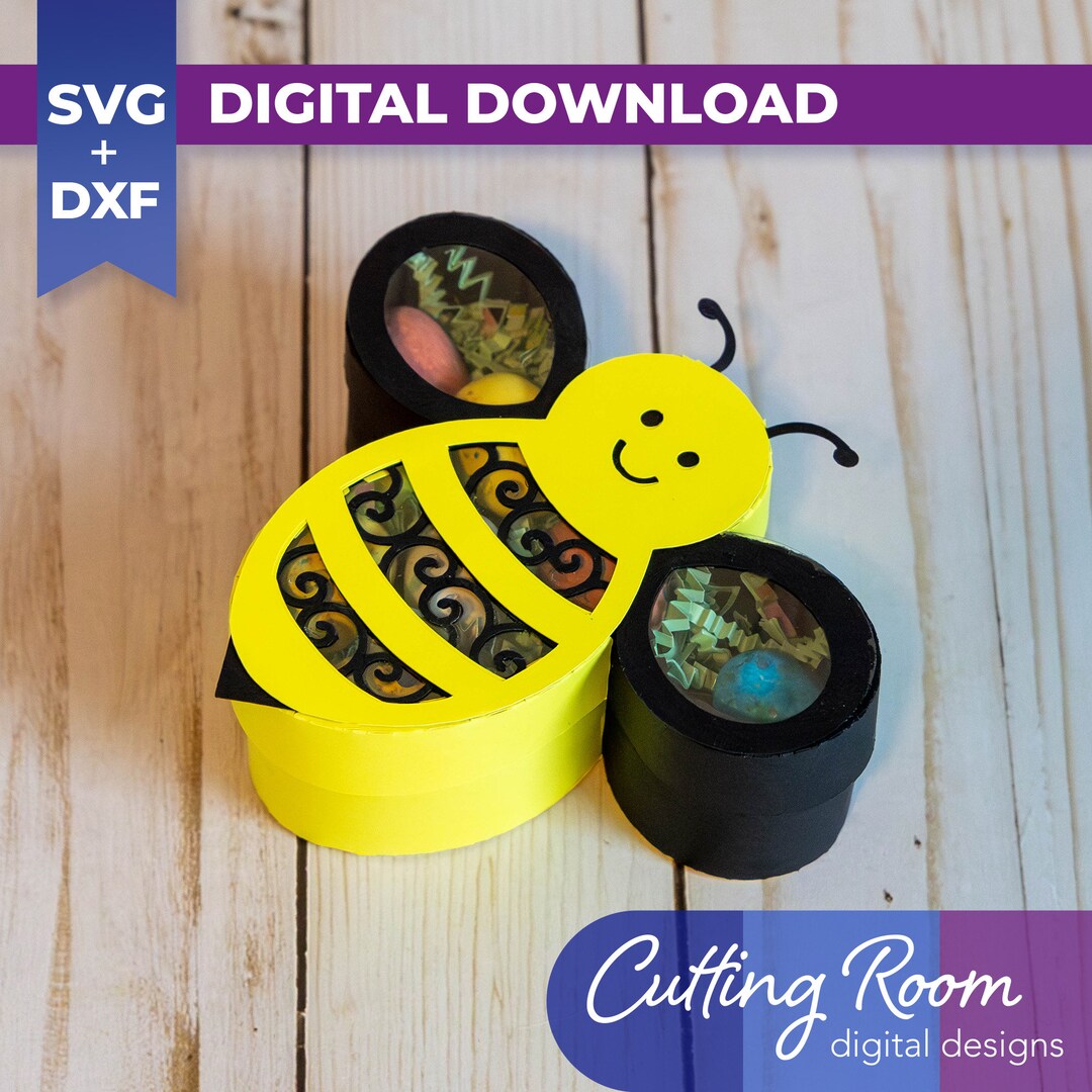 Spring Bee Treat and Candy Box - Digital Download SVG & DXF - Etsy