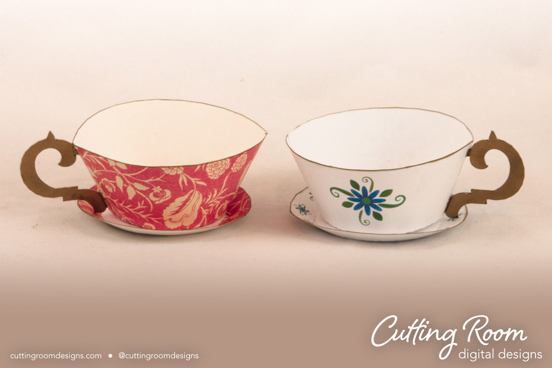 Tea Set 3D Box Digital Download SVG - Etsy