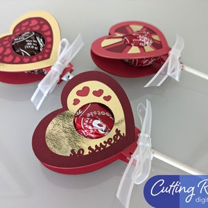 Valentine's Layered Heart Lollipop Holders - Digital Download SVG for ...