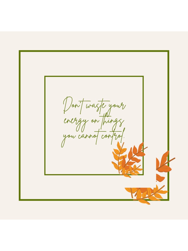 Dont Waist Your Energy-printable Wall Art, Inspirational Quote ...
