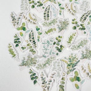 Leaves Stickers, Plant Stickers, Foliage Stickers, Journal Notebook ...