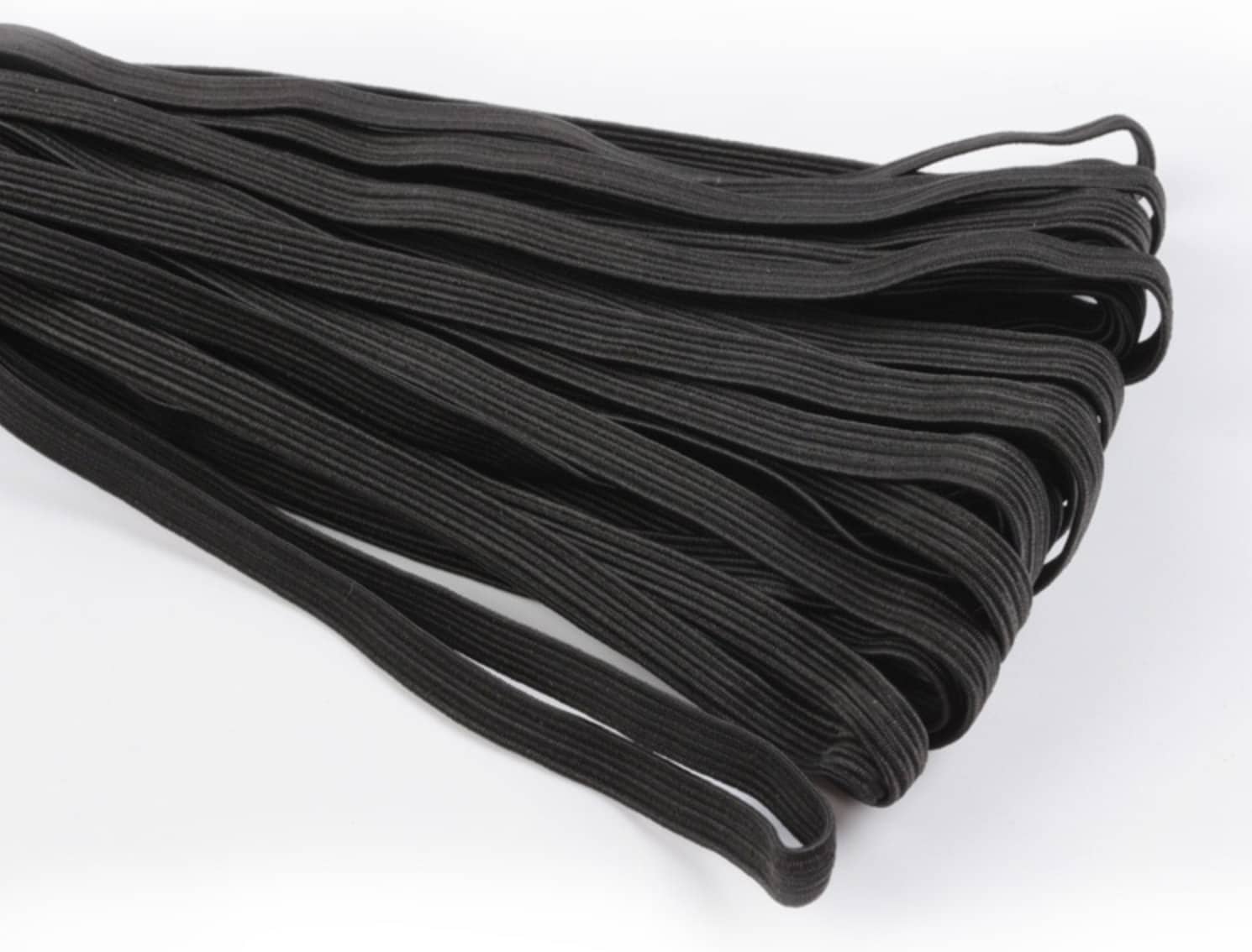 Elástico sólido negro. 3mm. Elástico negro. Por 10 pies. | Etsy