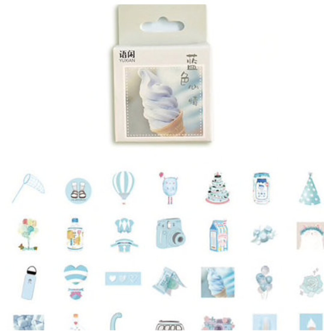 Blauwe stickers zomer stickertjes vakantie stickers journal - Etsy ...