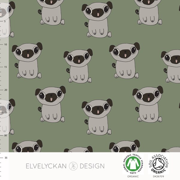 Pug Fabric - Etsy