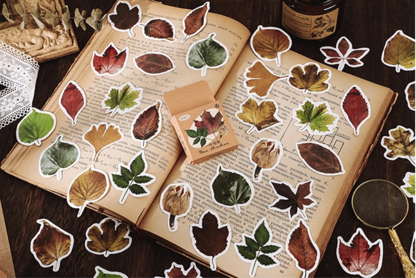 Leaves Stickers Plant Stickers Foliage Stickers Journal | Etsy UK