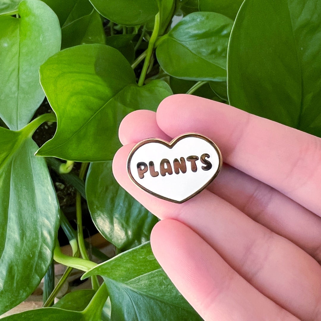Ich liebe Pflanzen Emaille Pin - Etsy Österreich