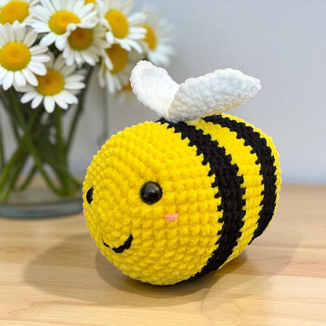 Handmade Plush Amigurumi Bumblebee | Toys | Handmade Gifts | Crochet - Etsy