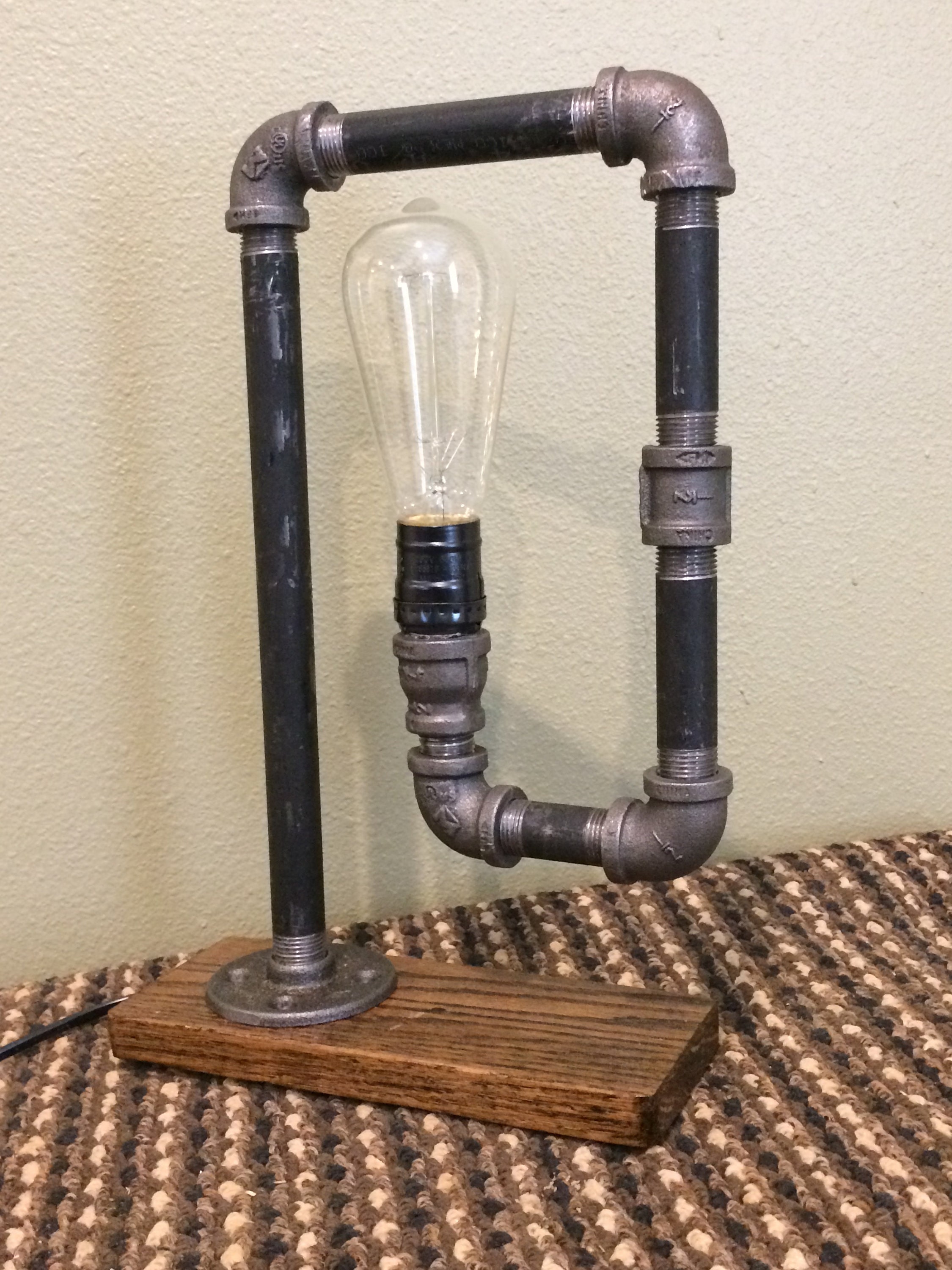 Steampunk Pipe Lamp - Etsy