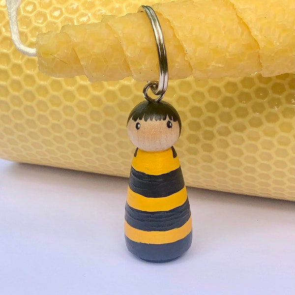 Bee Peg Doll - Etsy