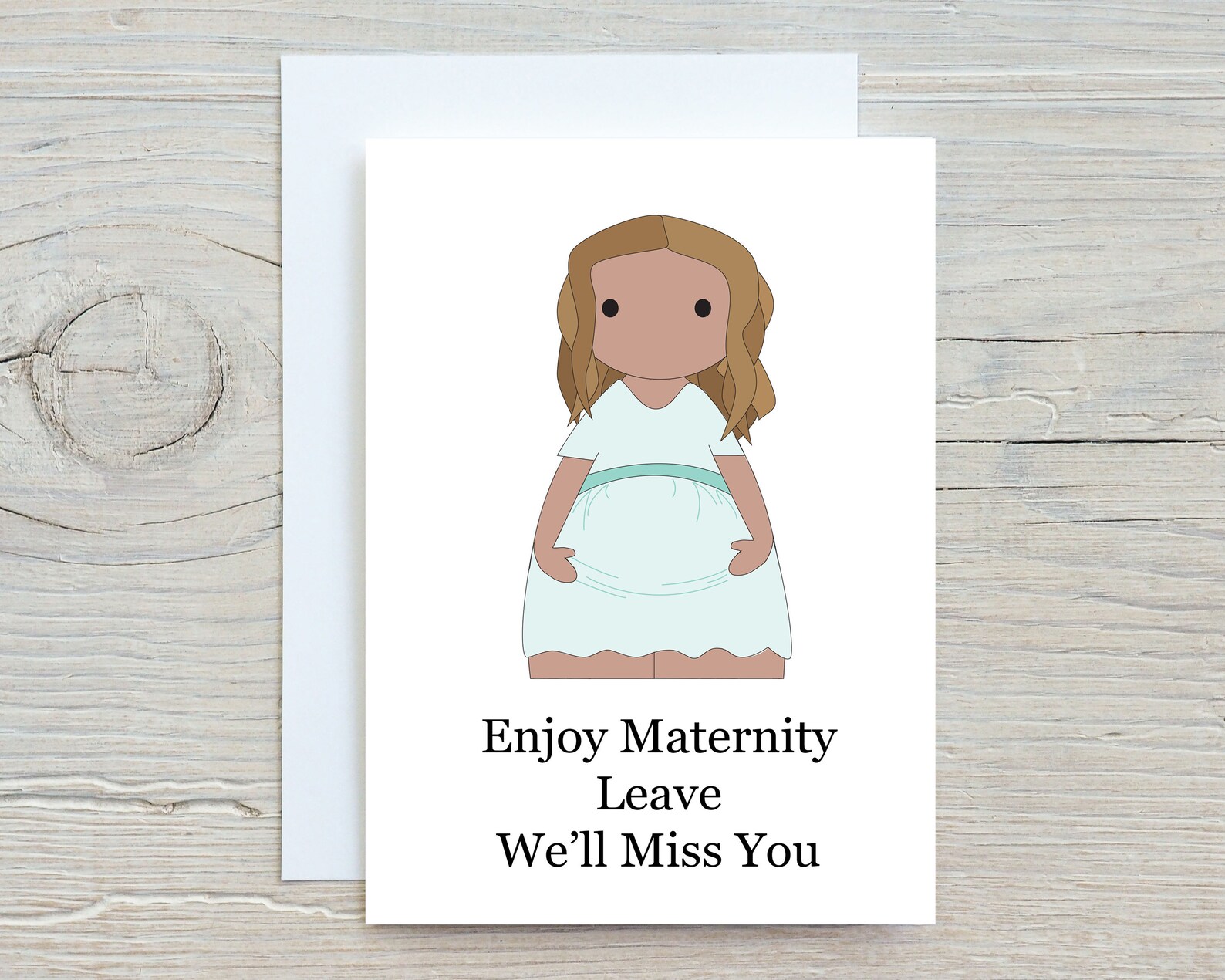 Enjoy Your Maternity Leave We'll Miss You Greetings Card. | Etsy