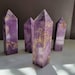RARE Phosphosiderite Tower, Phosphosiderite, Tree Quartz, Quartz, Clear Quartz, Crystal Tower ...