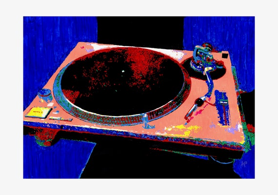 Dj Turntable Painting