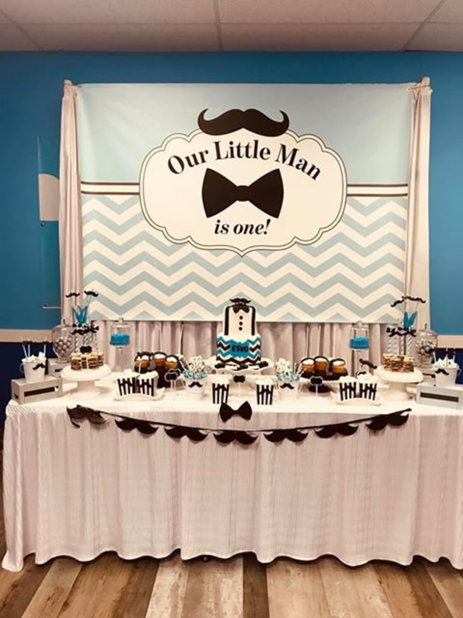 Little Man Banner/backdrop, Little Man Birthday, First Birthday Boy ...