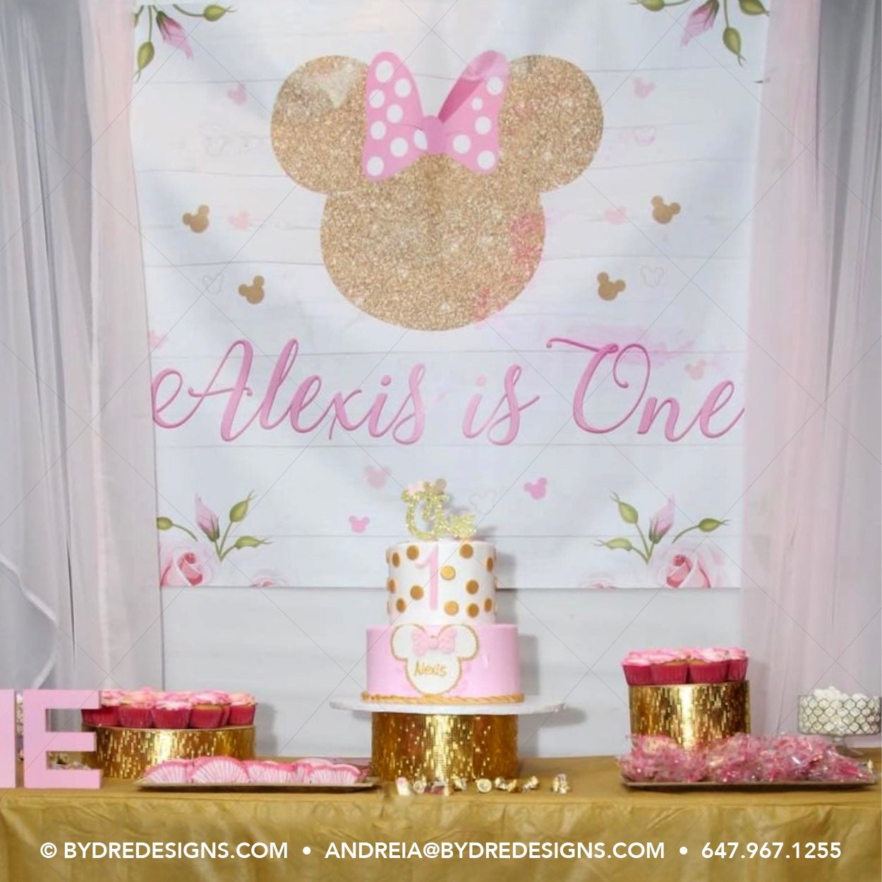 Minnie Mouse Backdrop Minnie Mouse Banner Minnie Mouse - Etsy