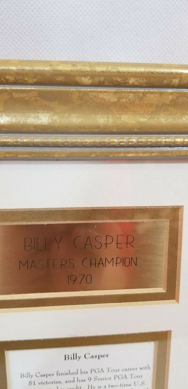 Billy Casper Wins 1970 Masters Champion Framed picture | Etsy