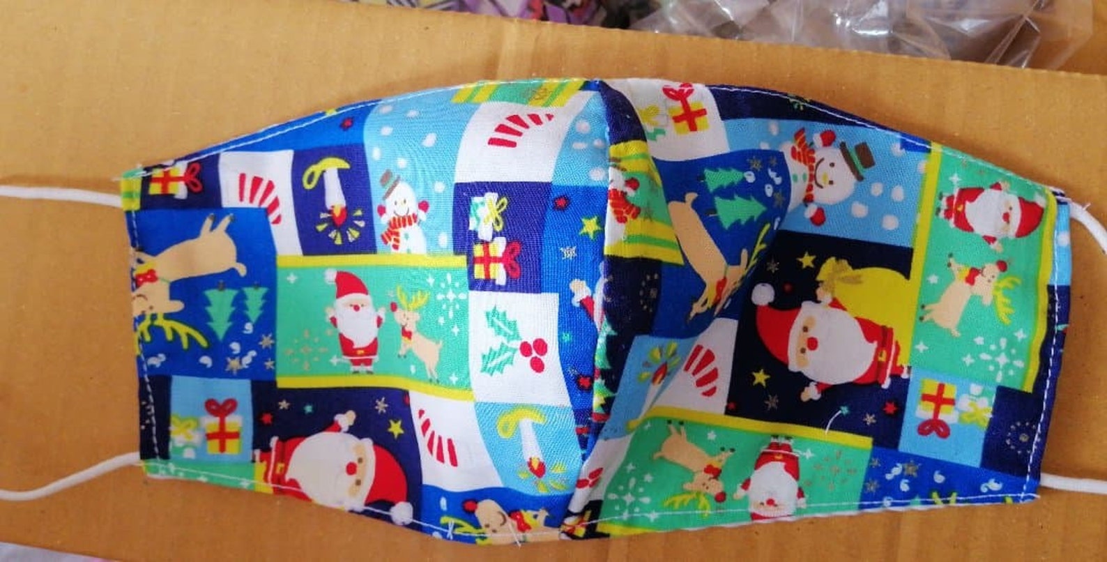 Christmas Handmade Custom Mask Face Covers Masks ART Holiday Seasonal ...