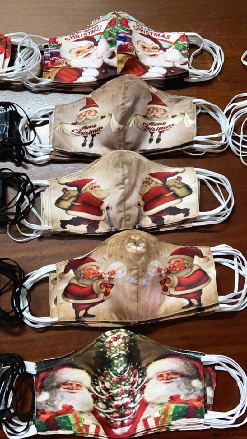 Handmade Custom Mask Face Covers Masks ART Holiday Seasonal - Etsy