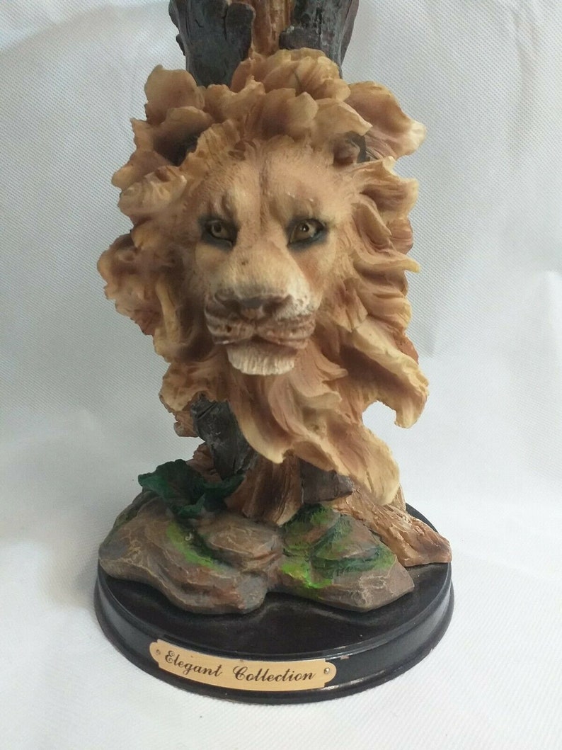 Unique 10" Lion King Mane Figurine + Custom Serving Cake Candy Dish ...
