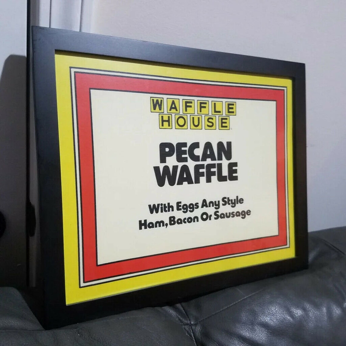 Pecan Waffle Hut House Sign Frame Framed Man Cave Any Style - Etsy