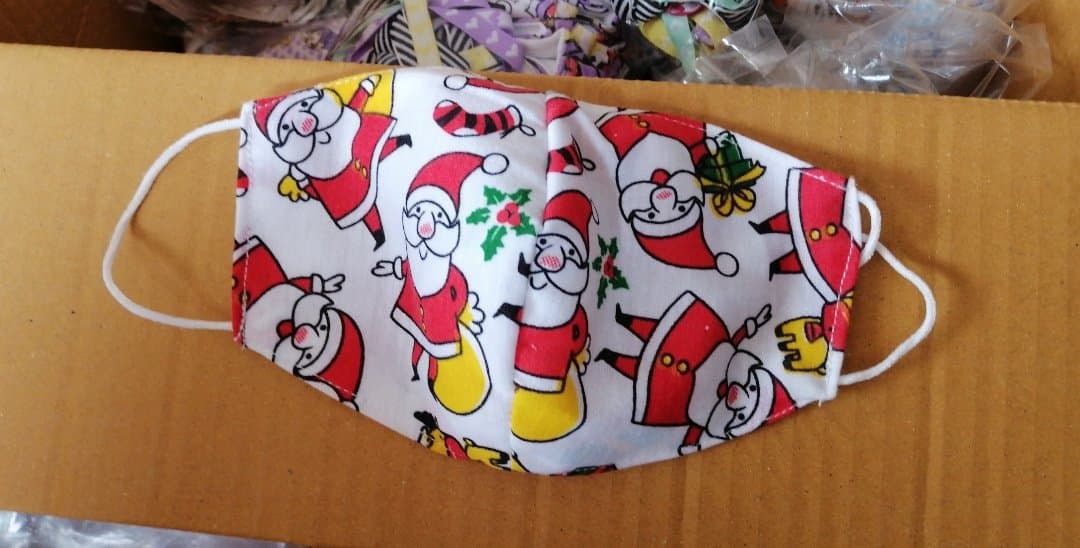 Handmade Custom Mask Face Covers Masks ART Holiday Seasonal Fun XMAS ...