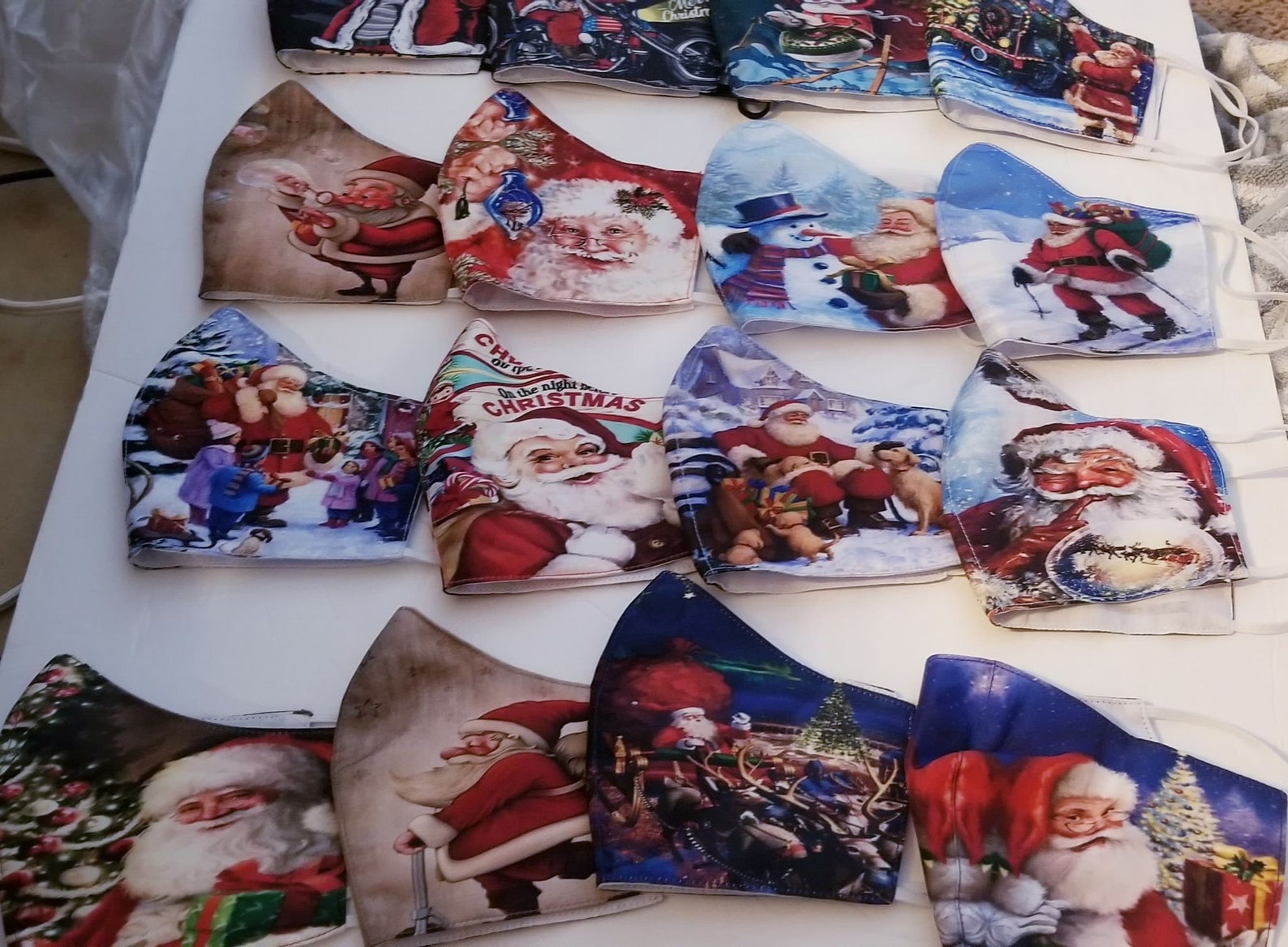 Christmas Handmade Custom Mask Face Covers Masks ART Holiday - Etsy