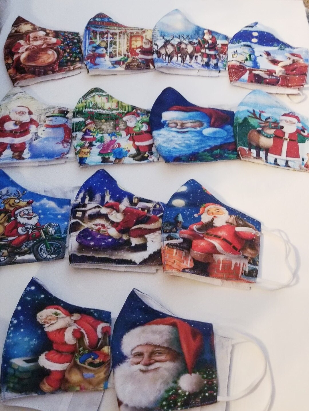 Christmas Handmade Custom Mask Face Covers Masks ART Holiday Seasonal ...