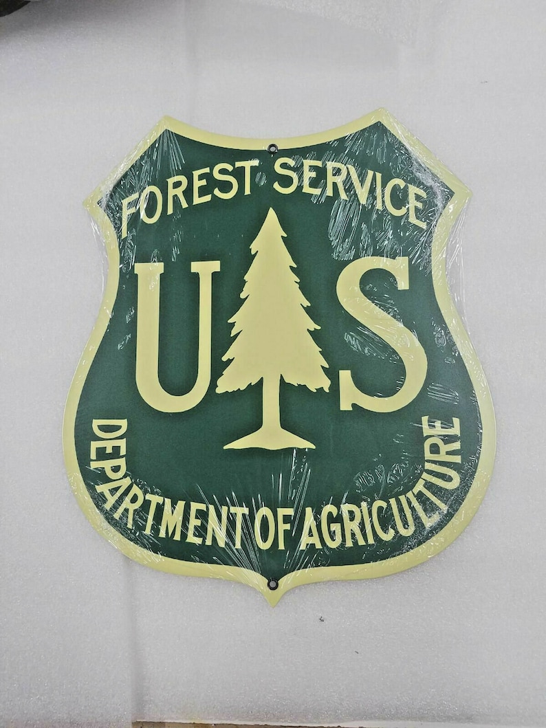 Large 16 USFS Forest Service Shield Ranger Agriculture | Etsy