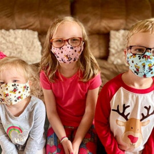 2 X Handmade Custom Boy Girl Kids Children Child Mask Face Covers Masks ...