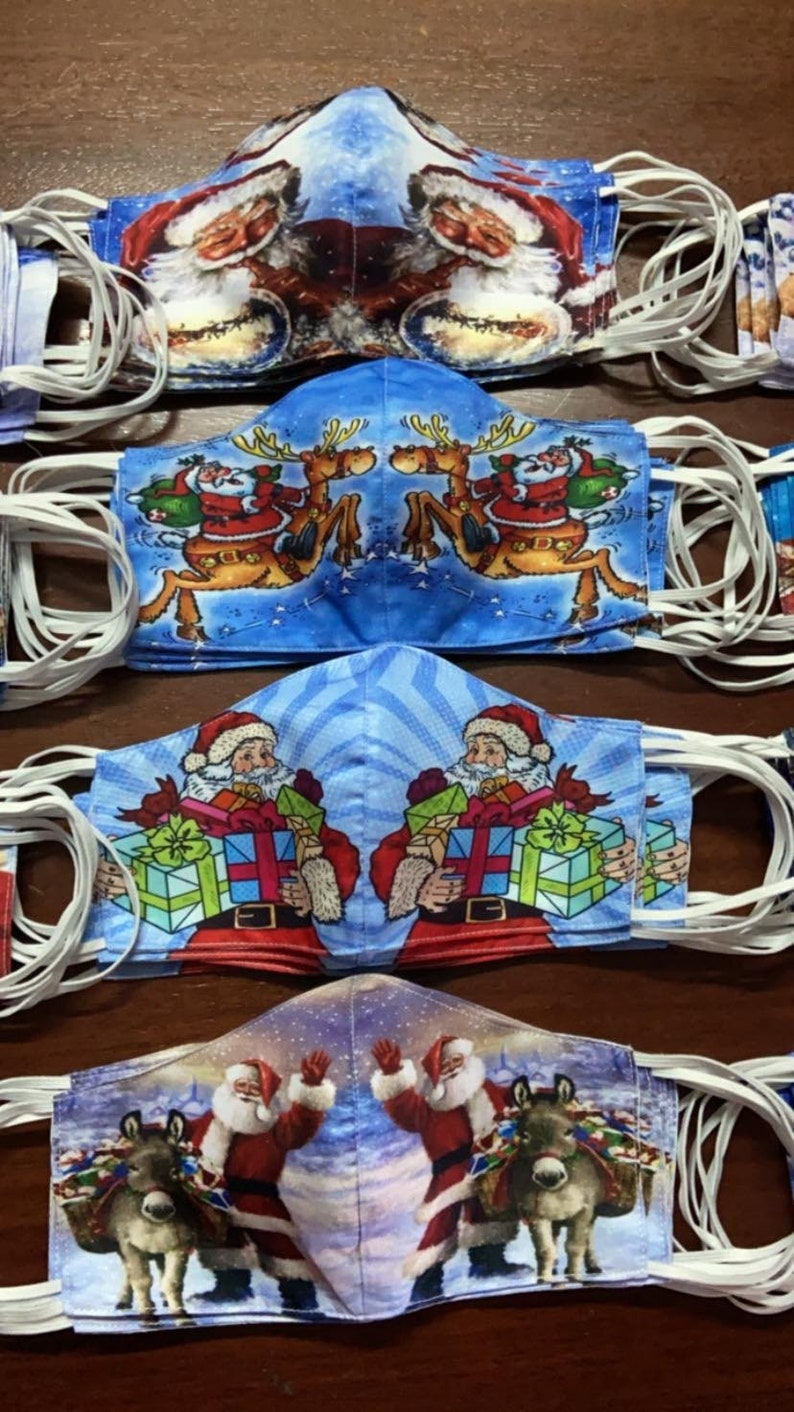 Handmade Custom Mask Face Covers Masks ART Holiday Seasonal - Etsy