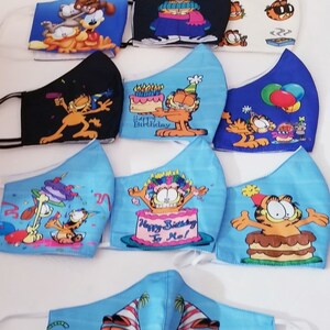 Handmade Custom Mask Face Covers Masks Manmade High Q Craft ART Cartoon ...