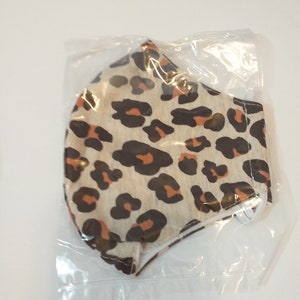 3 Pack BIG CAT Washable Face Cover Mask Leo Snow Leopard Animal Print ...