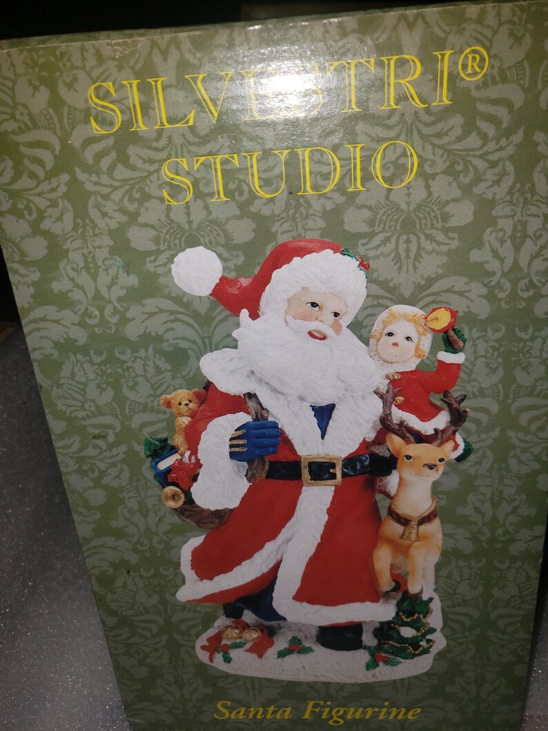Santa Claus Figure Windsor Collection Reindeer & Child NIB - Etsy