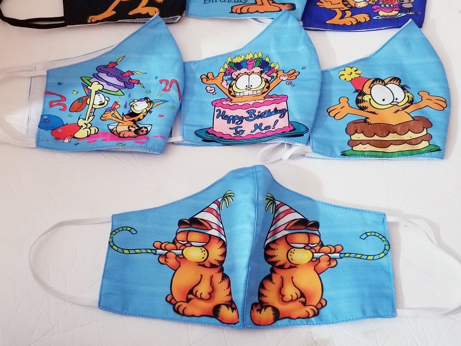 Handmade Custom Face Covers Masks High Q Craft ART Cartoon | Etsy