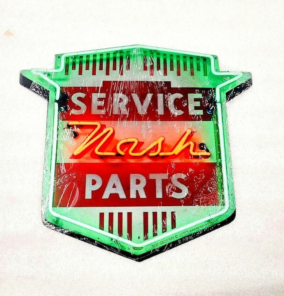 18 NASH Sign Neon Style Sign in USA Steel Metal Jubilee | Etsy