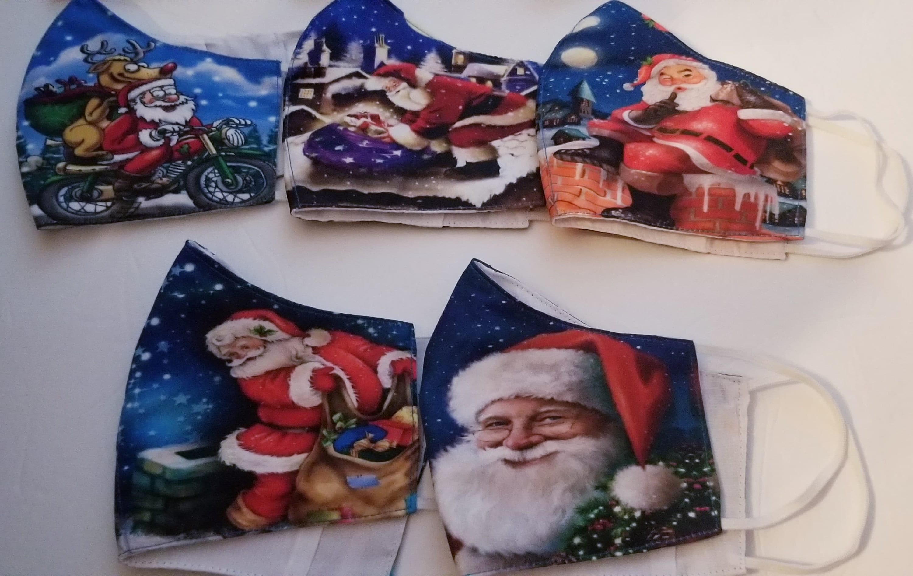 Christmas Handmade custom mask face covers masks ART Holiday | Etsy