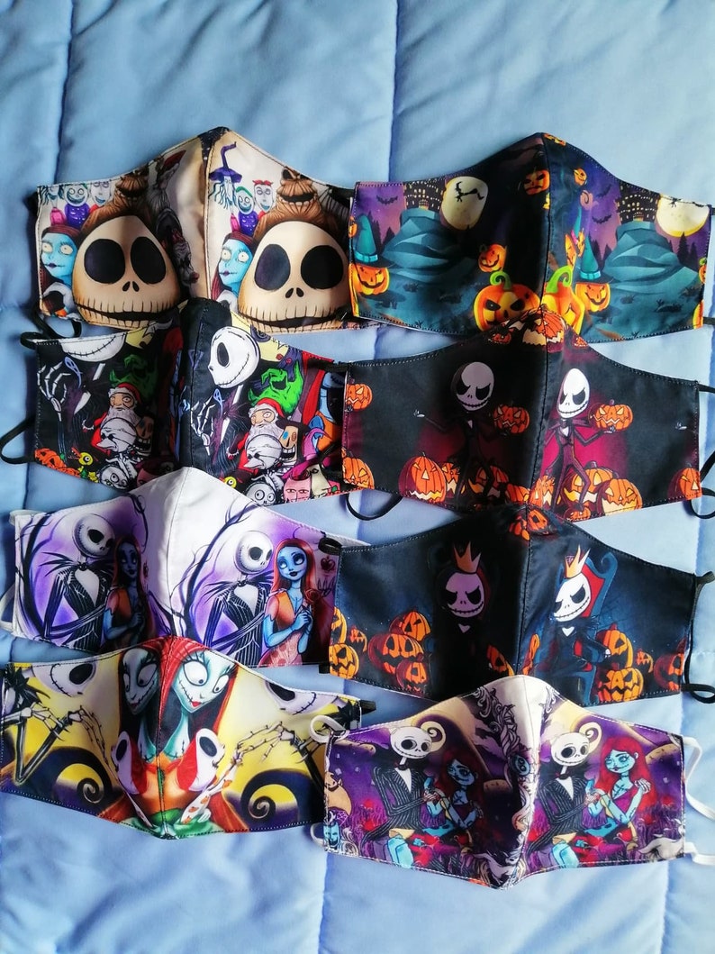 Nightmare Handmade Custom Mask Face Covers Masks ART H20 - Etsy