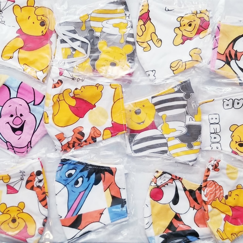 Winnie the Pooh Face Mask - Etsy