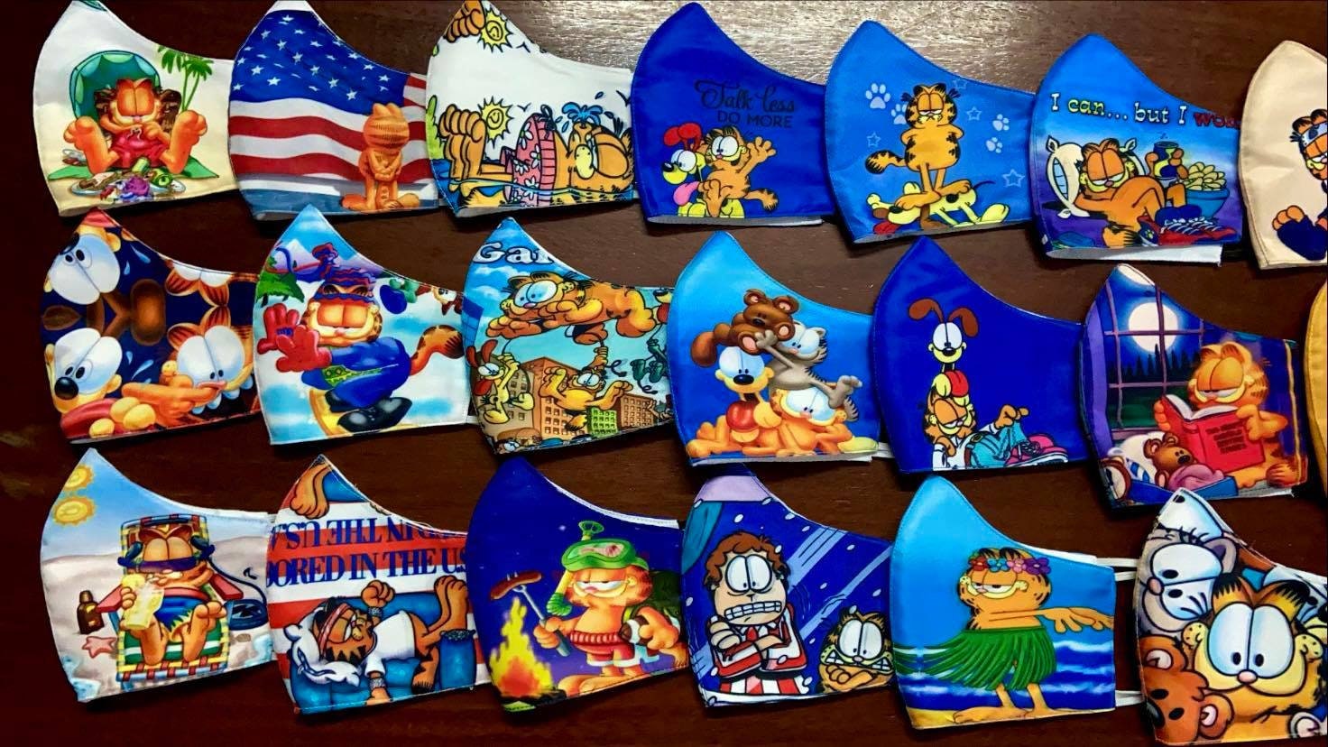 Handmade Custom Face Covers Masks High Q Craft ART Cartoon Toon Fun ...