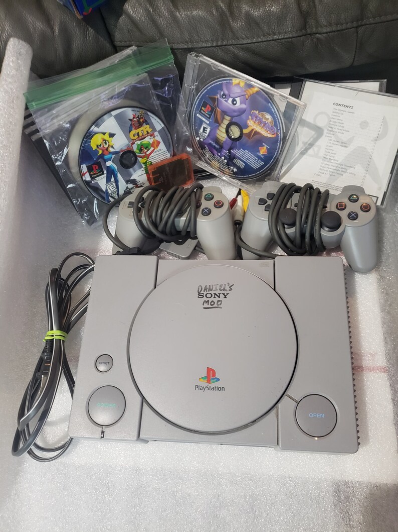 Sony Playstation PS1 With Special MOD Chip Already Pre - Etsy