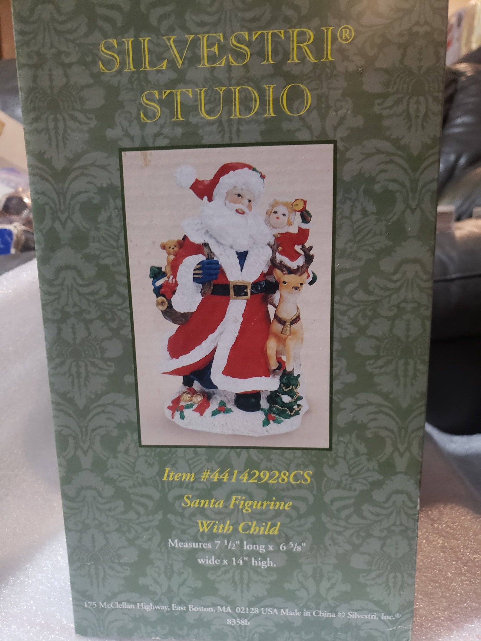 Santa Claus Figure Windsor Collection Reindeer & Child NIB - Etsy