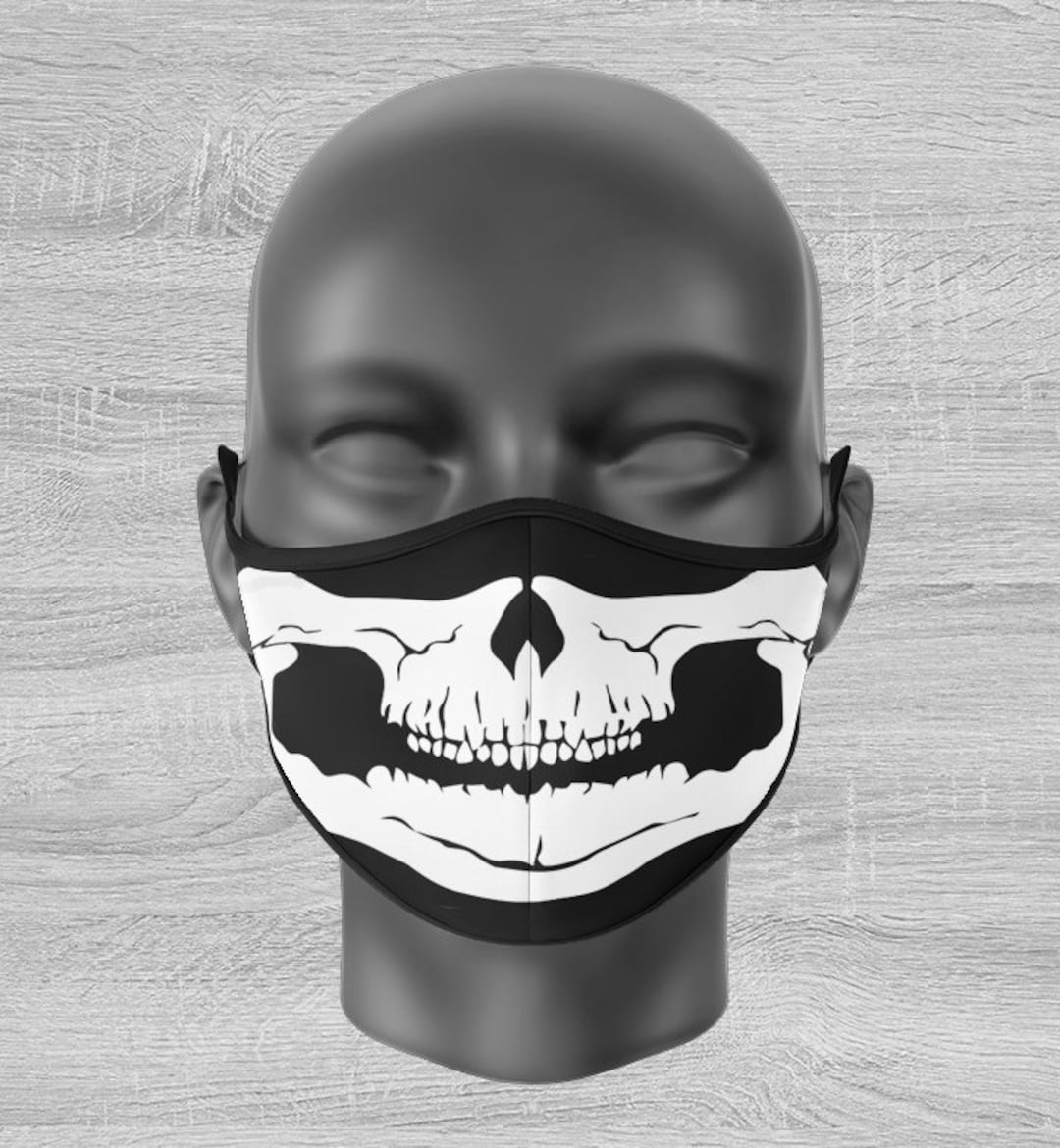 Sugar Skull Mardi Gras MOTU Skeleton Grim Reaper Custom Mask Face Cover ...