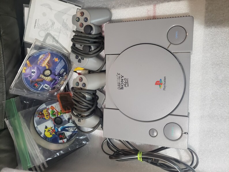 Sony Playstation PS1 With Special MOD Chip Already Pre - Etsy