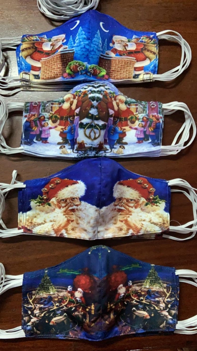 Handmade Custom Mask Face Covers Masks ART Holiday Seasonal - Etsy