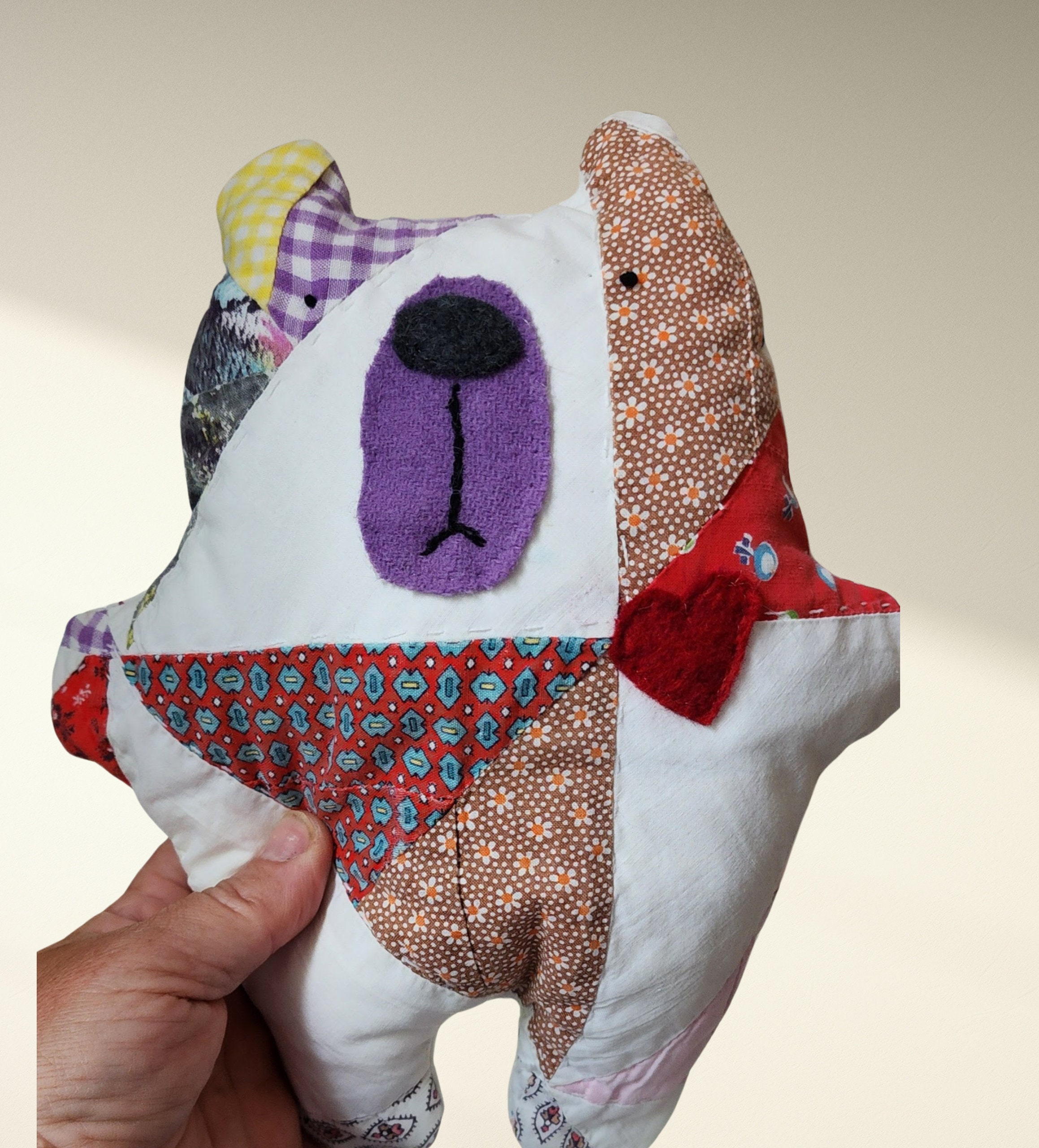 Vintage Quilt Lovies, Upcycled Quilt Stuffed Animals - Etsy