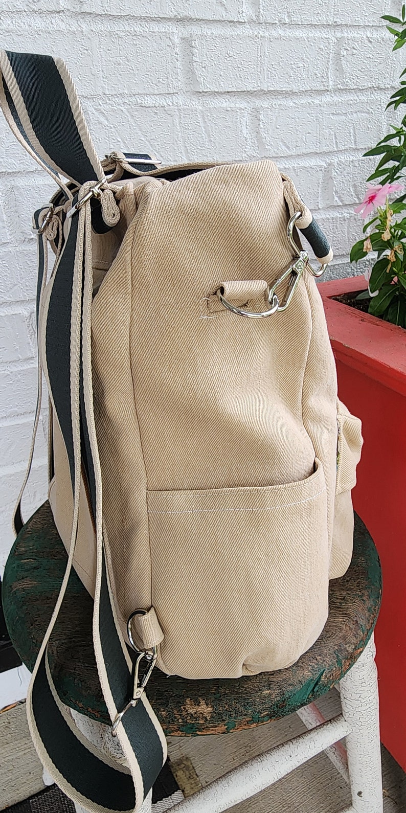 Levis Tan Denim Convertible Crossbody Backpack - Etsy