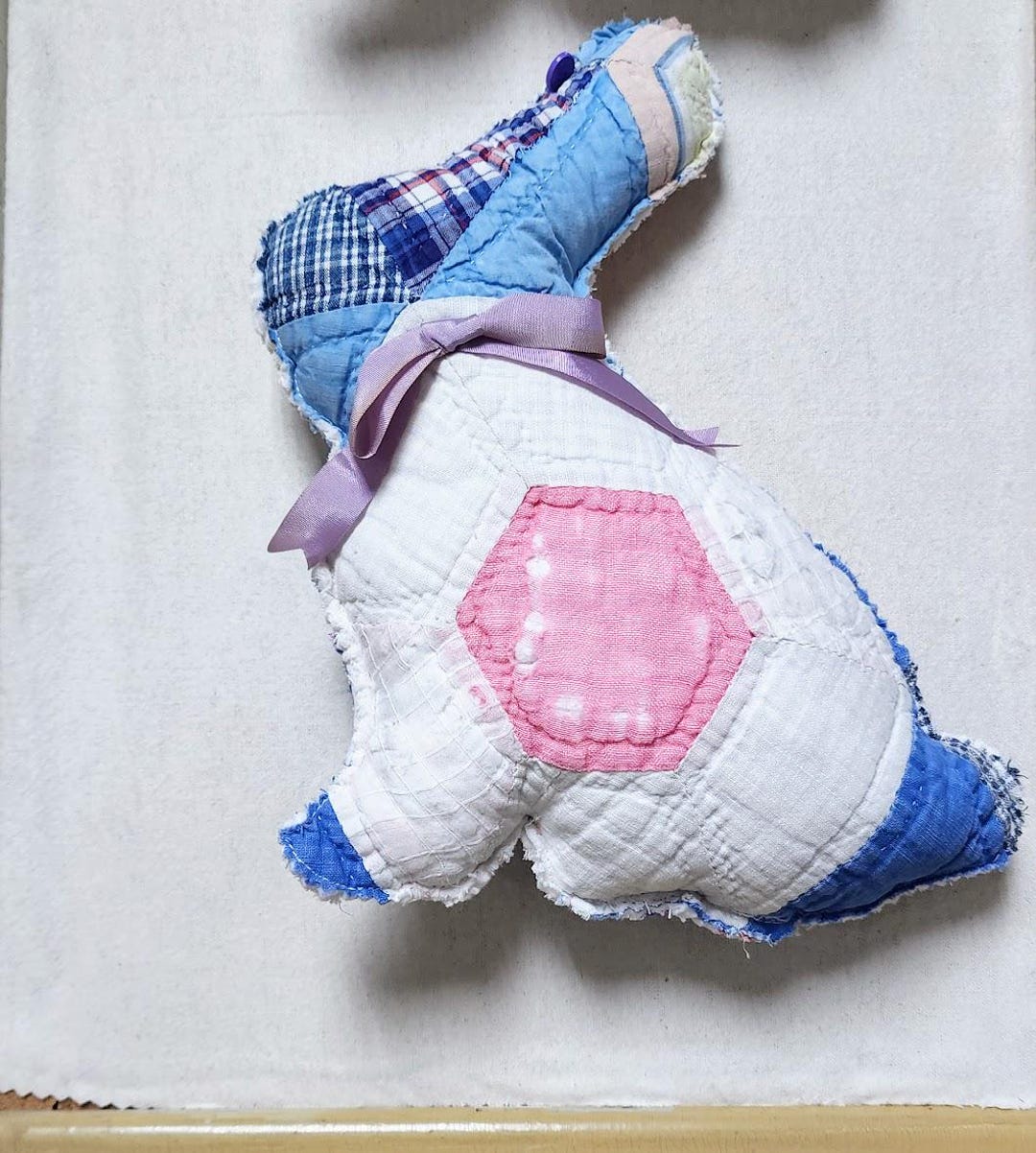 Upcycled Quilt Stuffed Rabbits Vintage Antique Animal - Etsy