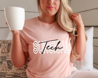 Scrub Tech Shirt Nursing Tee Surgical Tech Nurses Gift | Etsy