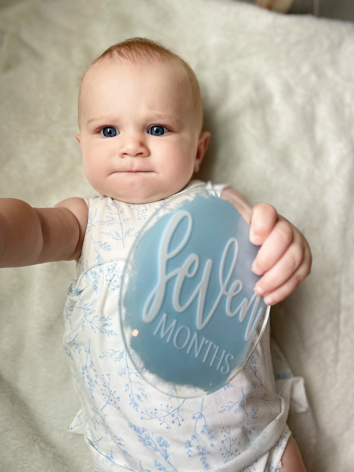 Acrylic Baby Monthly Milestone Set Painted Acrylic Baby - Etsy